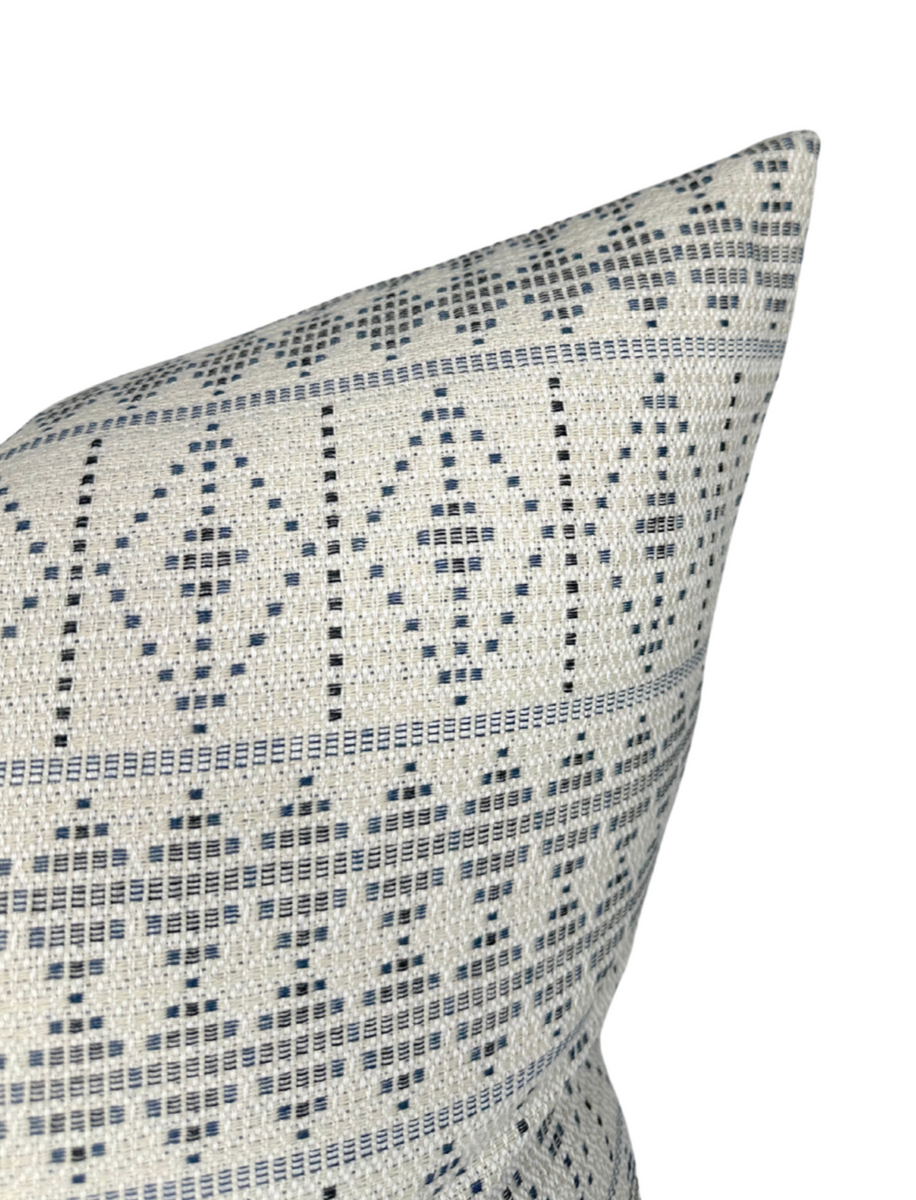 Souk Pillow Cover in Onyx Indigo, Indoor Outdoor Pillows, Peter Dunham ...