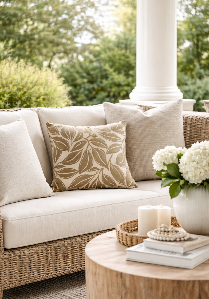 Kona Velvet Pillow Cover in Mocha, Thibaut Pillows – DEKOWE